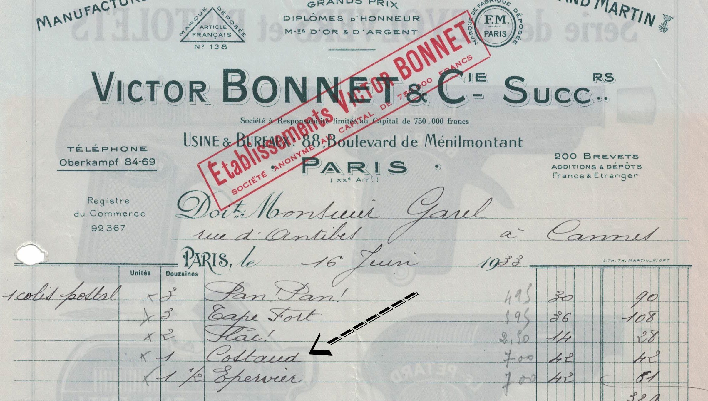 A new discovery of a “Martin” toy made by Victor Bonnet. "LE COSTAUD ...